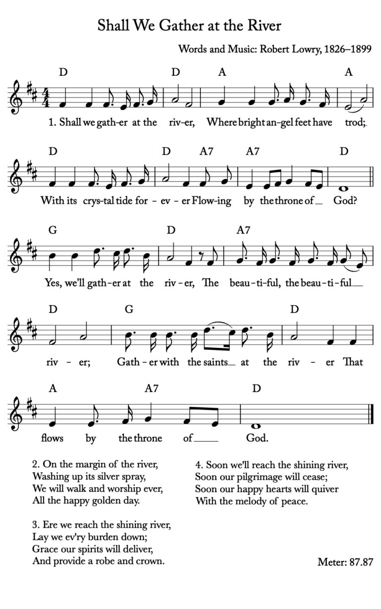 Shall We Gather at the River - Liberty ScoreLiberty Score